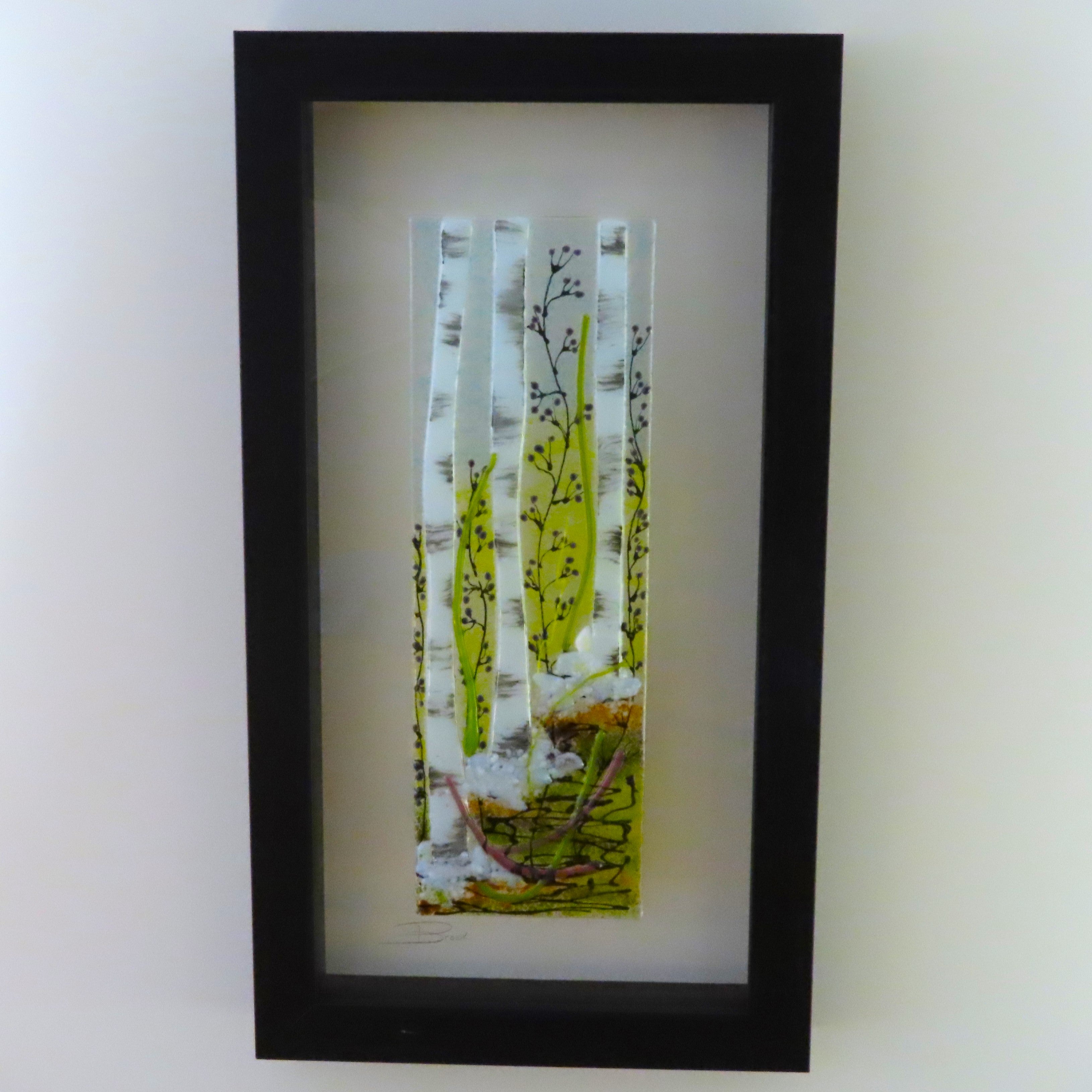 Silver Birch Purple | Brook Glass Art